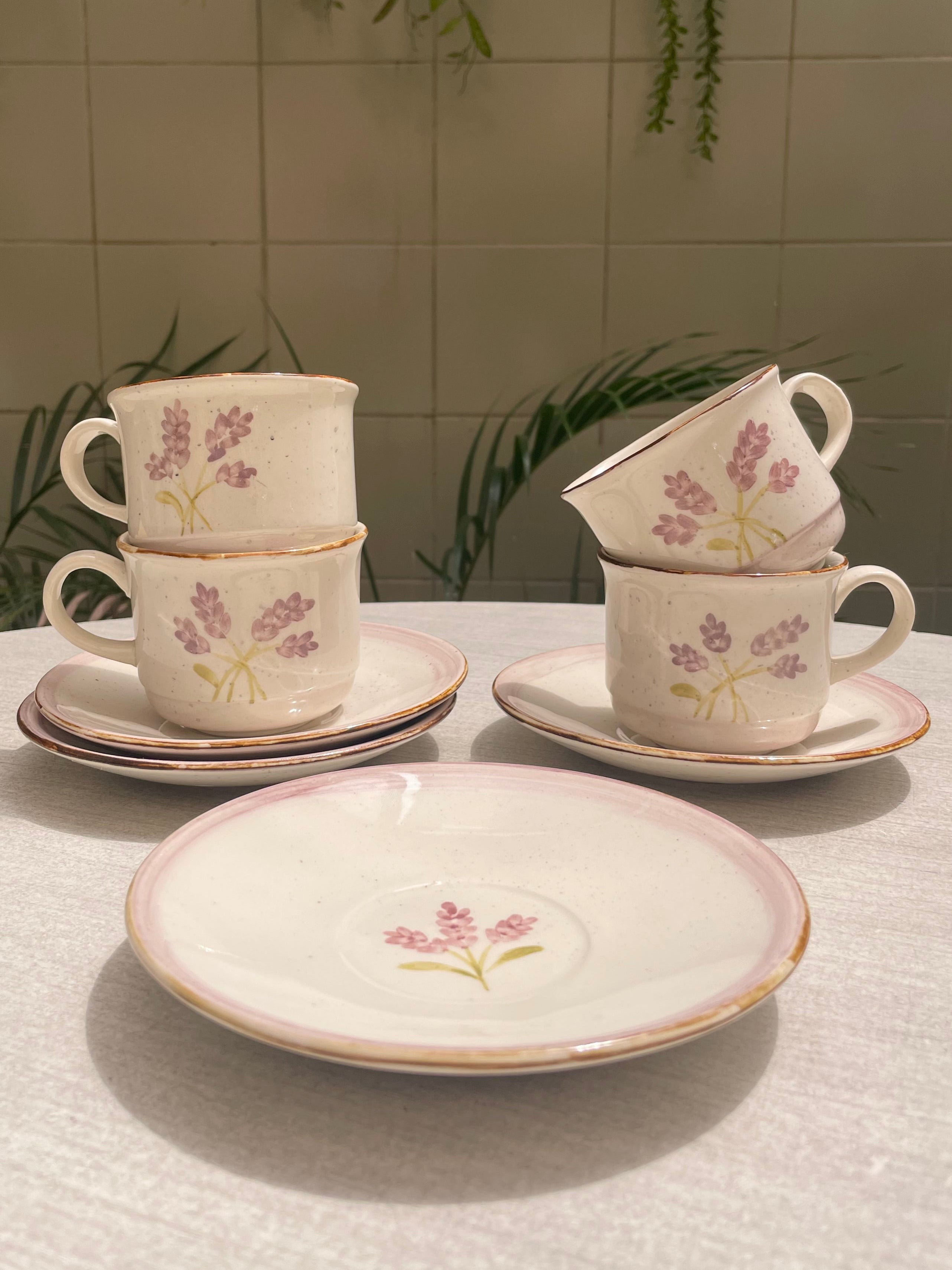 Set de café Lavanda 4 puestos, 8 piezas – Dalai Studio